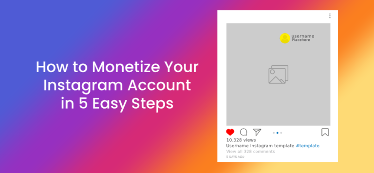 ‌How‌ ‌to‌ ‌Monetize‌ ‌Your‌ ‌Instagram‌ Account‌ ‌in‌ ‌5‌ ‌Easy ...
