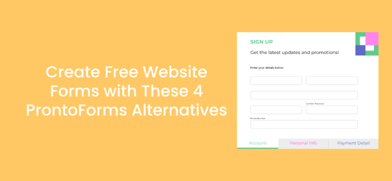 Create Free Website Forms with These 4 ProntoForms Alternatives ...