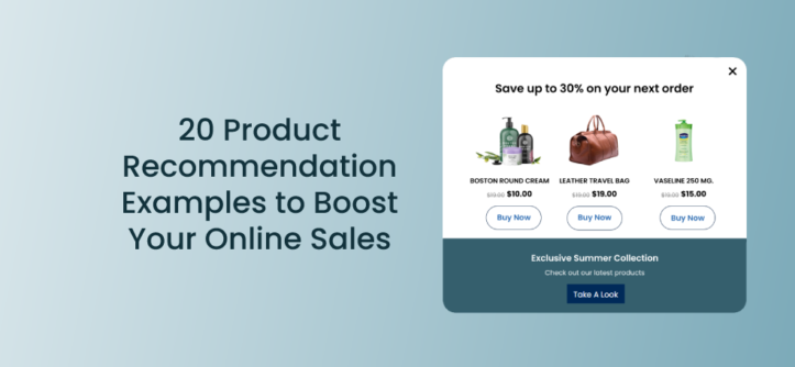 20 Product Recommendation Examples to Boost Online Sales - Poptin blog