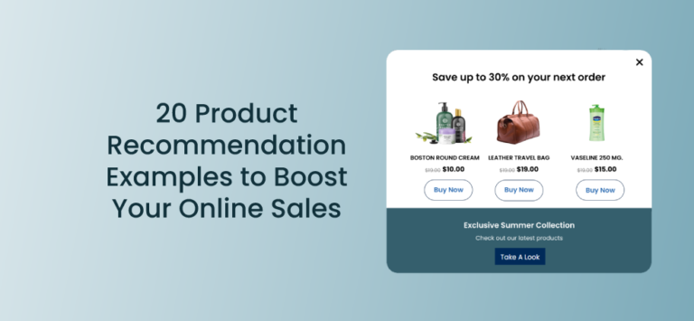 20 Product Recommendation Examples to Boost Online Sales - Poptin blog