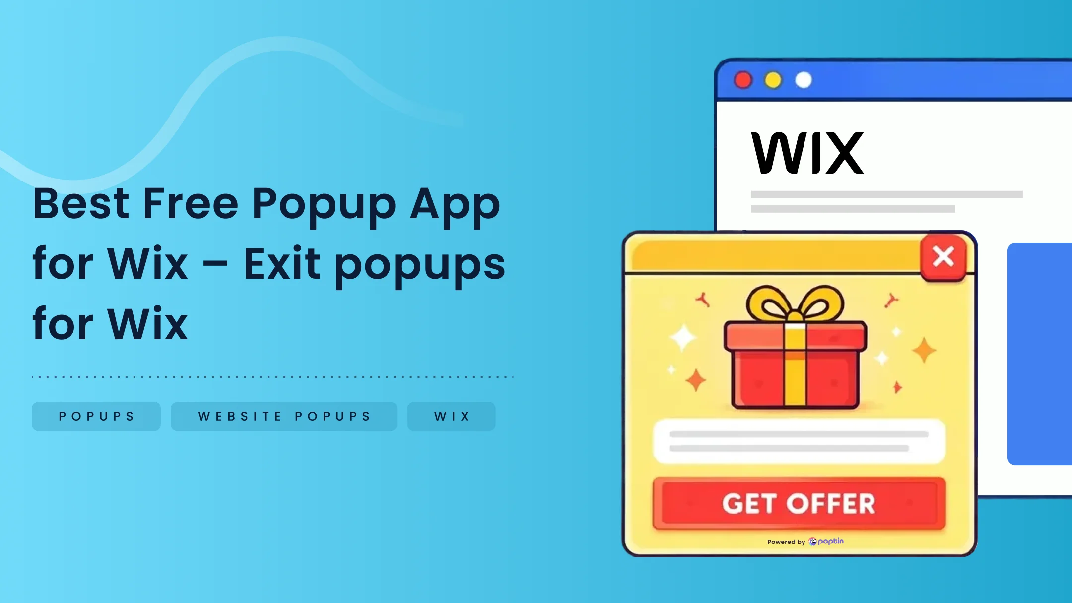 Best Free Popup App for Wix - Exit popups for Wix - Poptin blog
